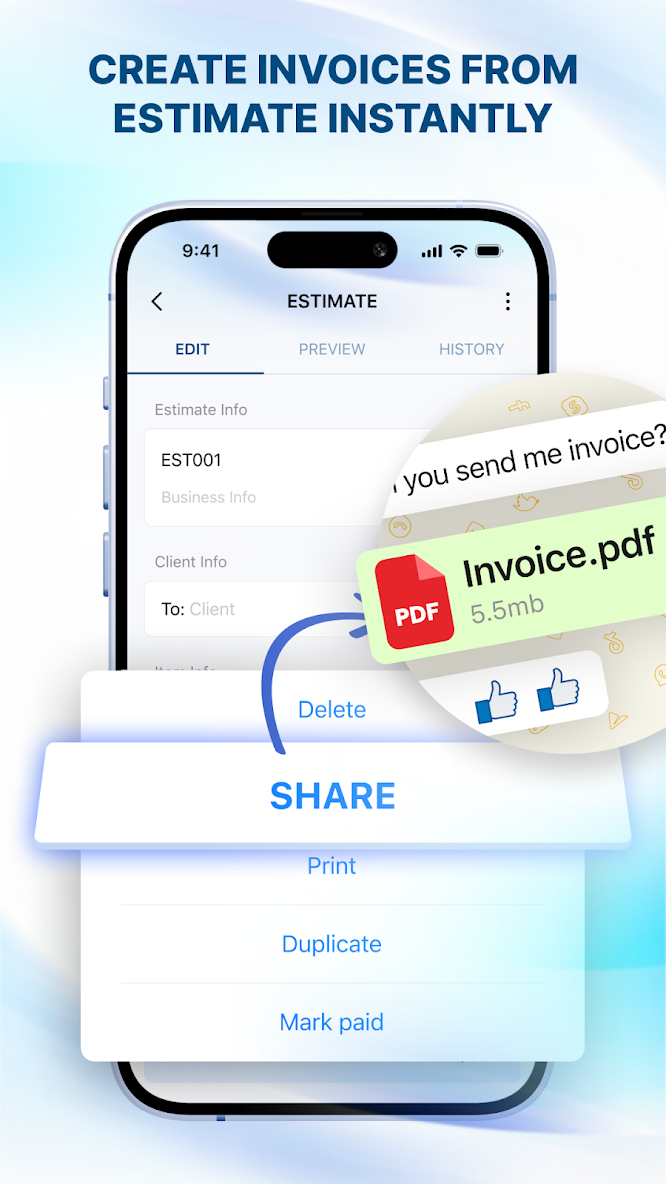دانلود برنامه Invoice Maker: Money CalcTool اندروید | بازار