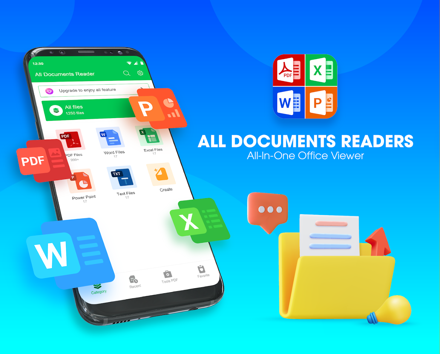 دانلود برنامه All Document Reader: View PDF اندروید | بازار