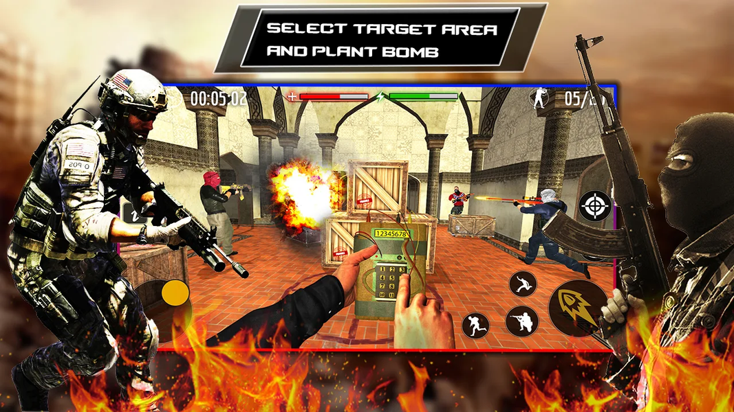 دانلود بازی Fps Offline Encounter Strike اندروید بازار