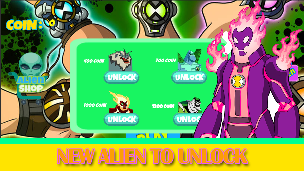 دانلود بازی Ben Galaxy Alien ۱۰ supertrix اندروید | بازار