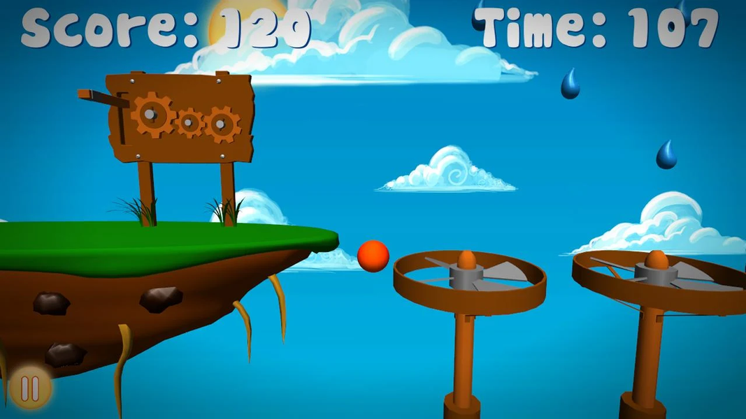 Orange ball game store