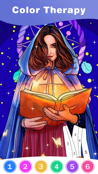 paint by numbers coloring book