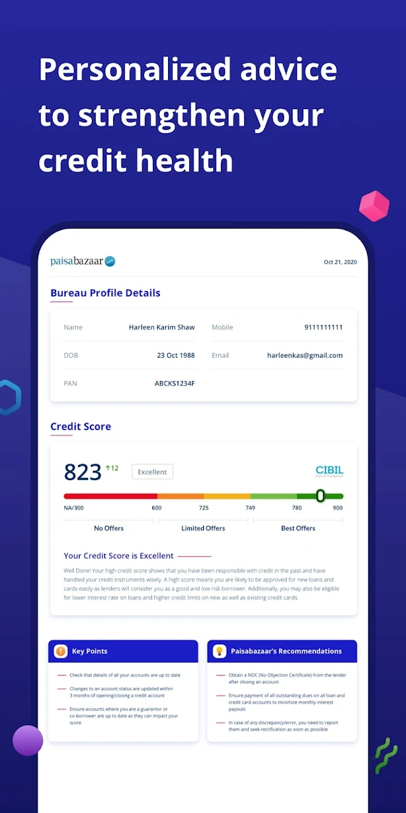 دانلود برنامه Paisabazaar-Loans,Credit Score اندروید | بازار
