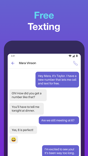 دانلود برنامه Text Free: Second Phone Number اندروید | بازار