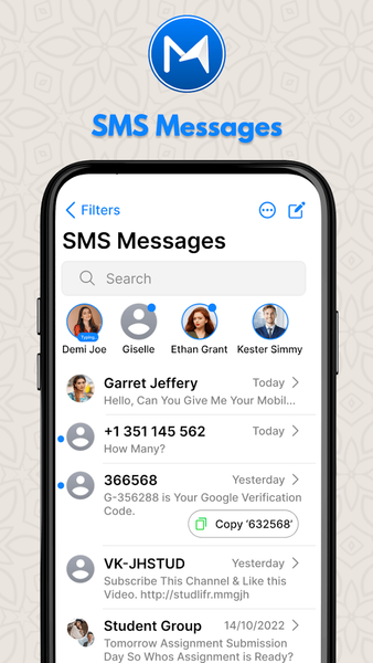 برنامه SMS Messages, Text Messaging - دانلود | بازار