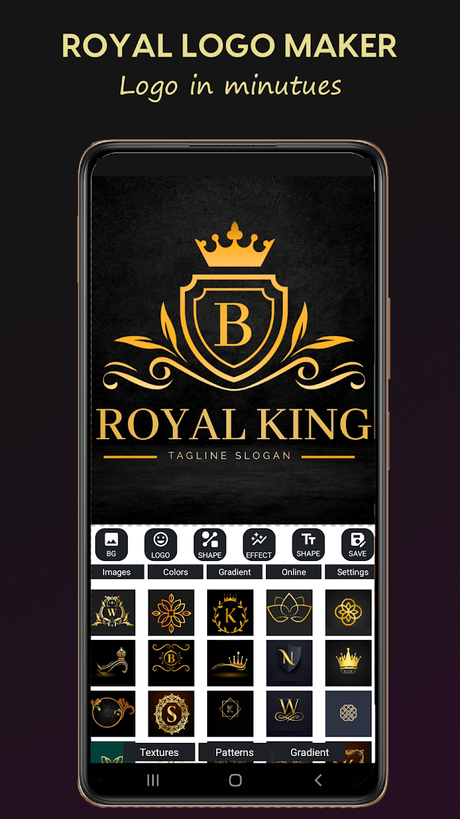 دانلود برنامه Royal Logo Maker Logo Design اندروید بازار