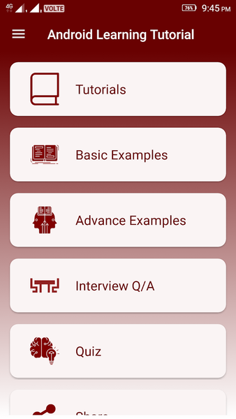 برنامه Learn Android Tutorial - Andro - دانلود | بازار