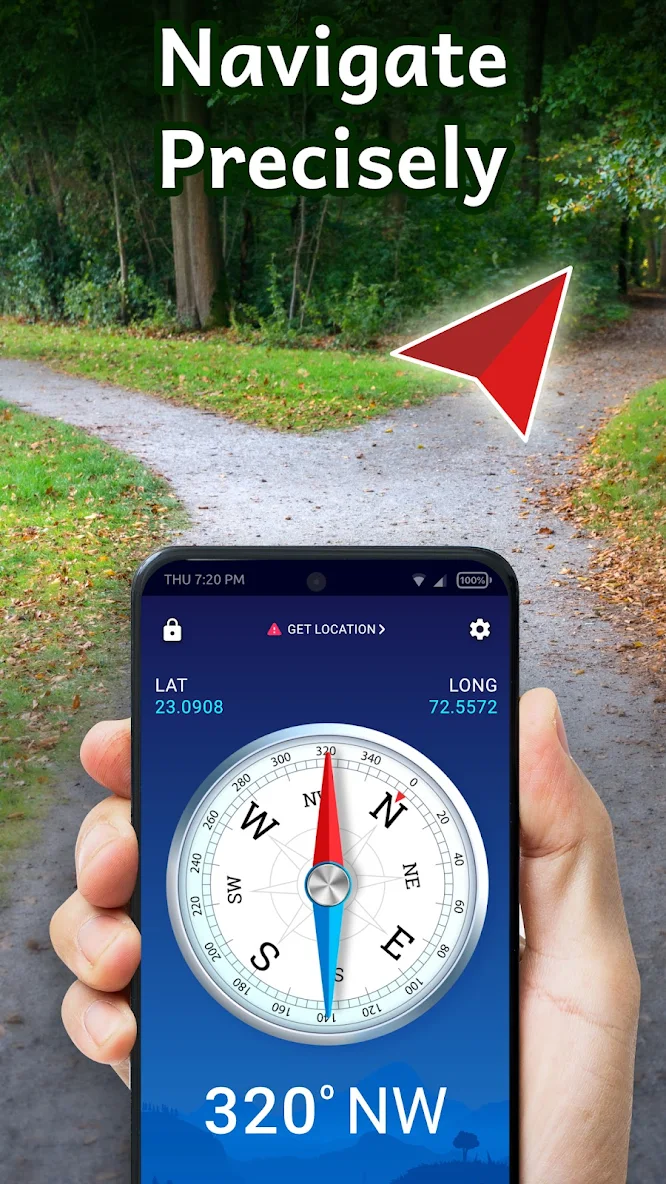 دانلود برنامه Digital Compass: Map & GPS اندروید | بازار