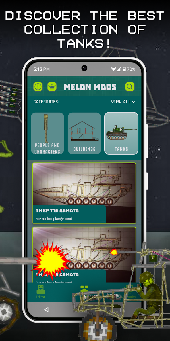 دانلود برنامه Mods For Melon Sandbox اندروید بازار