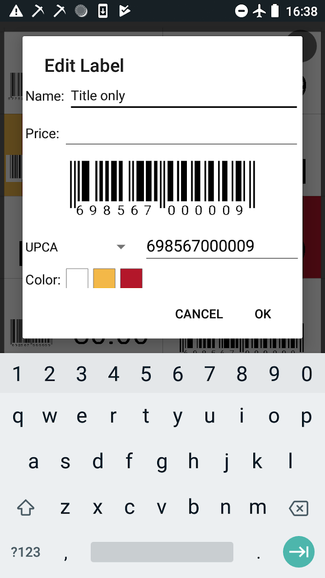 دانلود برنامه Barcode Generator Labels Pdf اندروید بازار