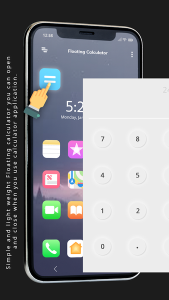 دانلود برنامه Float calculator - popup.voice اندروید | بازار