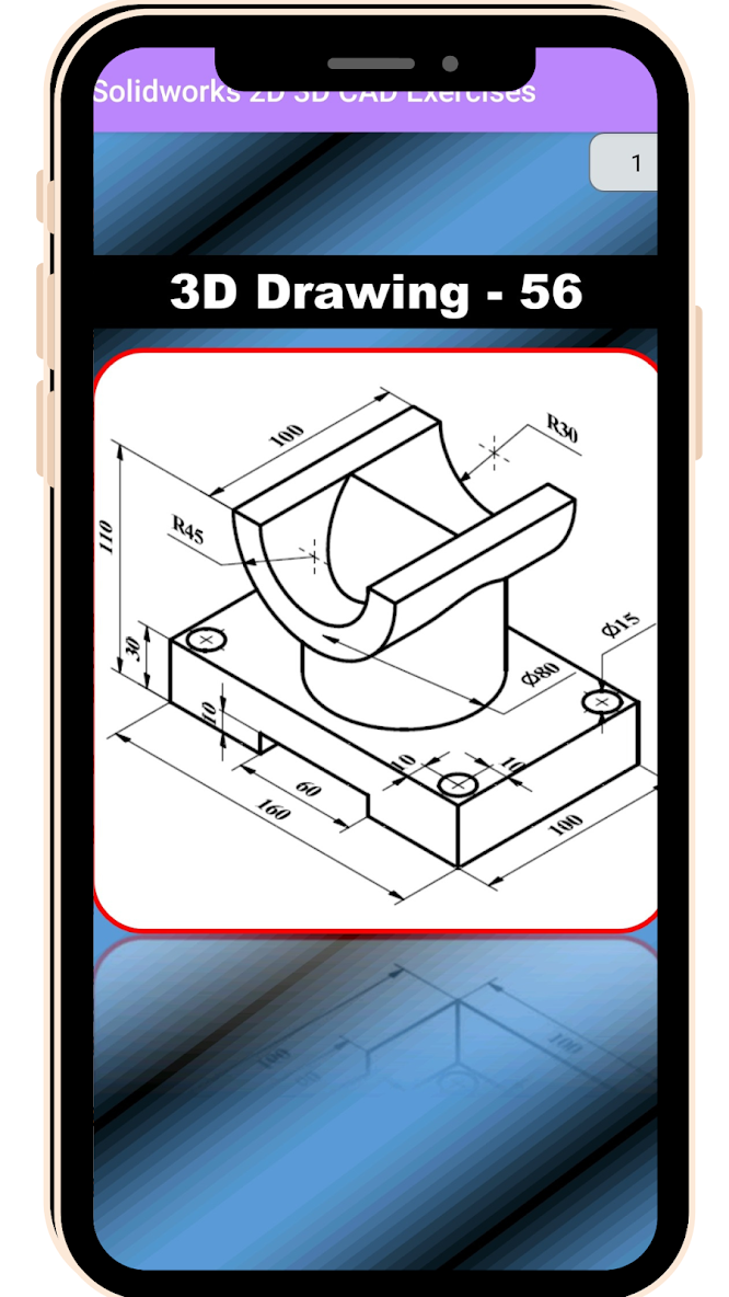 دانلود برنامه SolidWorks ۲D ۳D CAD Exercises اندروید | بازار