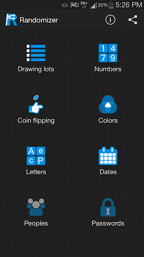 دانلود برنامه Randomizer - random generator اندروید | بازار