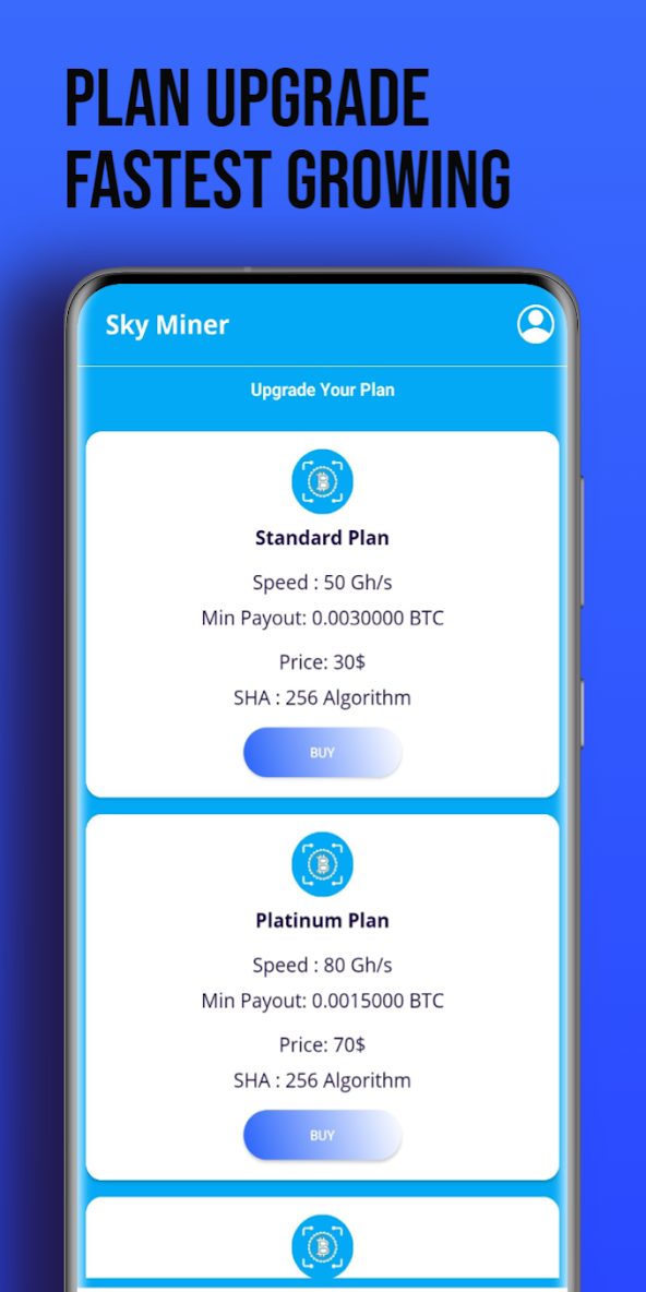 دانلود برنامه Sky Miner Btc Cloud Mining اندروید بازار