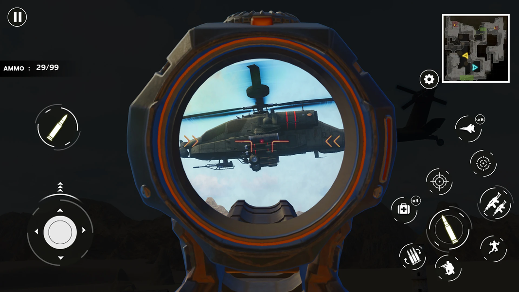 دانلود بازی Sniper ۳d Attack Shooting Game اندروید بازار
