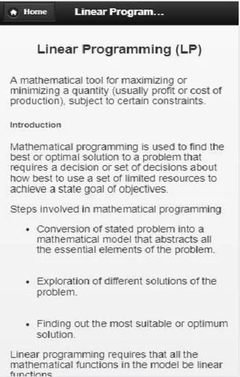 دانلود برنامه Linear Programming اندروید بازار