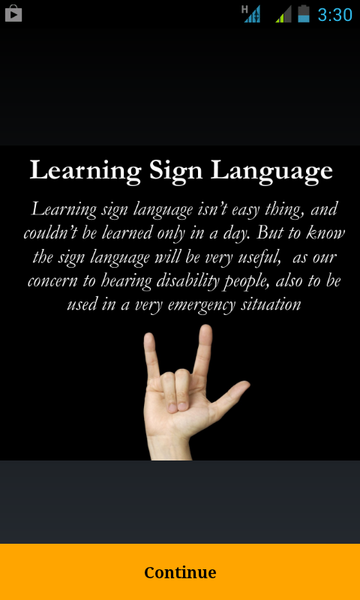 دانلود برنامه Learning Hand Sign Alphabet اندروید بازار