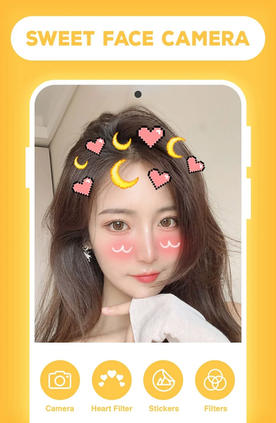 دانلود برنامه Sweet Face Camera Live Filters اندروید بازار
