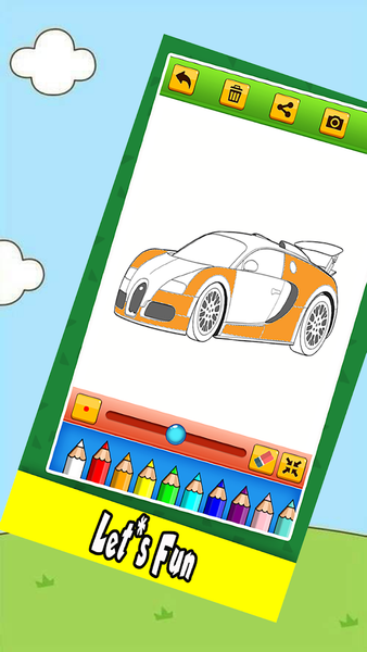 دانلود بازی Coloring Book Of Cars اندروید بازار