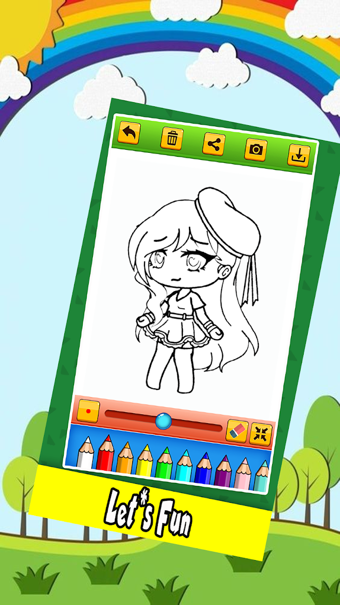 دانلود برنامه Gacha Chibi Coloring Book اندروید | بازار