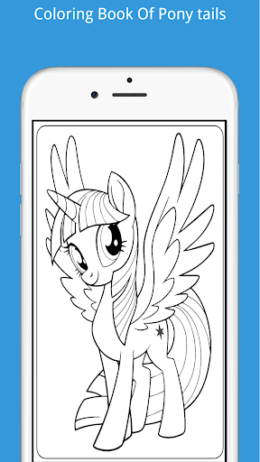 pony tail coloring pages
