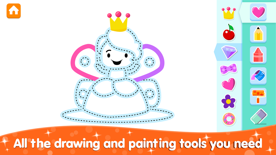 دانلود بازی Coloring And Drawing For Girls اندروید بازار