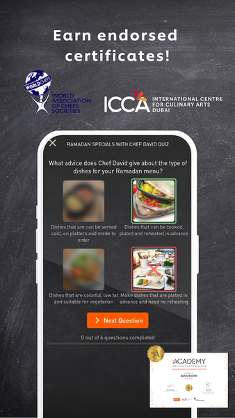 دانلود برنامه Ufs Academy Culinary Training اندروید بازار
