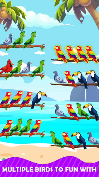 بازی Bird Sort Puzzle Bird Games دانلود بازار