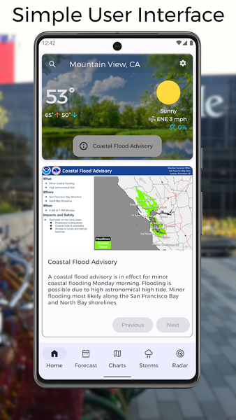دانلود برنامه NWS Weather Report اندروید | بازار