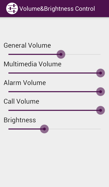 دانلود برنامه Volume & Brightness Control اندروید | بازار