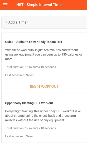 دانلود برنامه Hiit Simple Interval Timer اندروید بازار