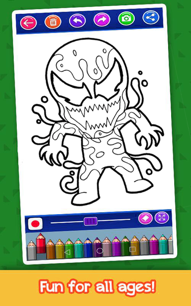 spiderman and venom coloring pages