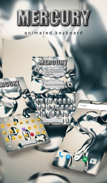دانلود برنامه Mercury Animated Keyboard اندروید بازار