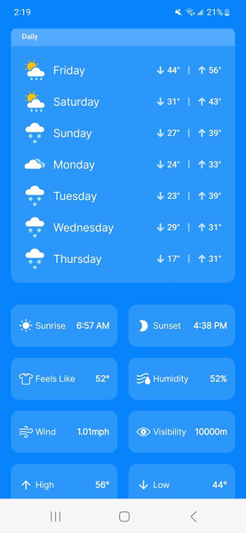 دانلود برنامه All Weather Mode Weather Home اندروید بازار
