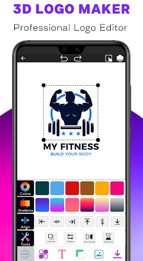 دانلود برنامه ۳d Logo Maker And Logo Creator اندروید بازار