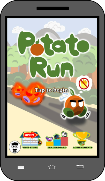 دانلود بازی Potato Run اندروید بازار
