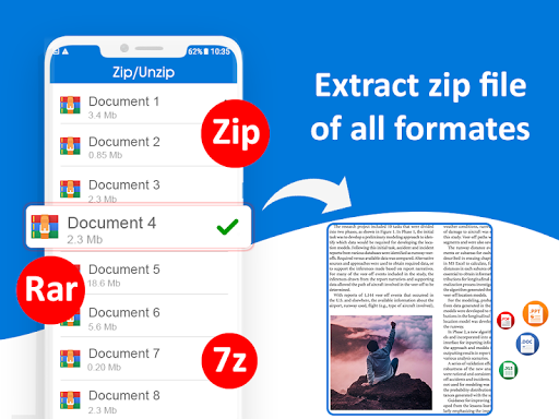دانلود برنامه Zip File Reader & Extract Zip اندروید | بازار