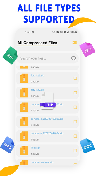دانلود برنامه Zip File Reader Compressor App اندروید بازار