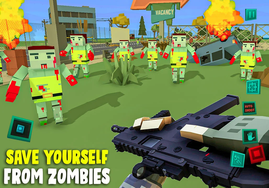 دانلود بازی Zombie Pixel Warrior ۳d The L اندروید بازار