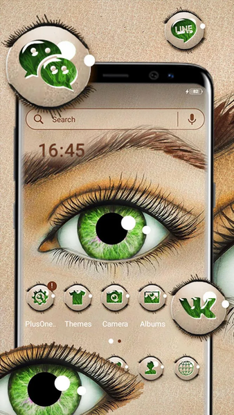 دانلود برنامه Green Eye Theme اندروید بازار
