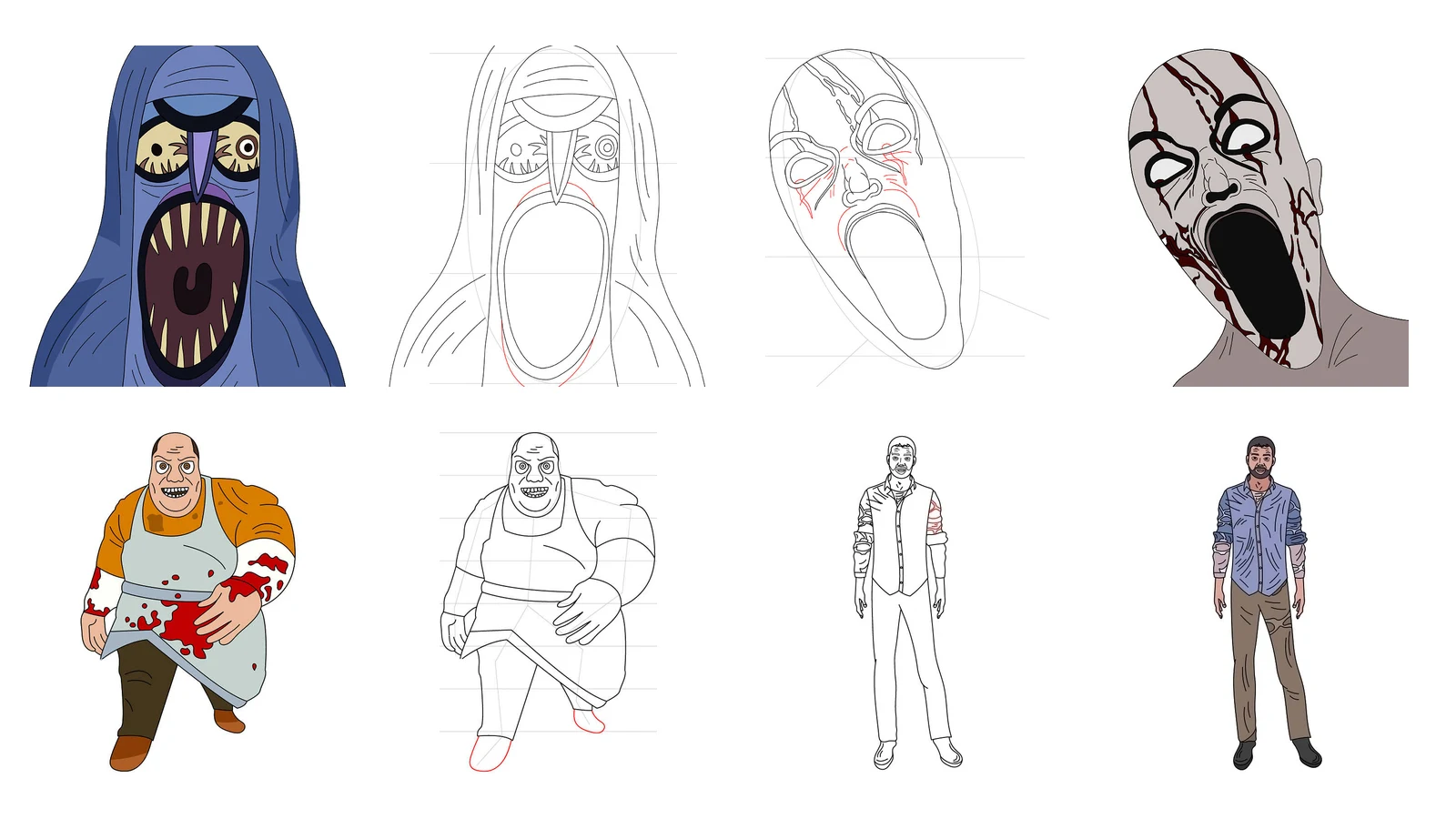 دانلود برنامه How to Draw Horror Characters اندروید | بازار