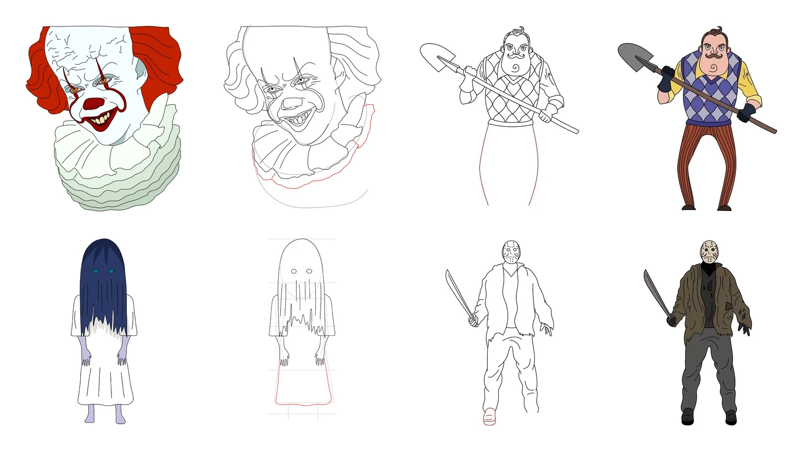 دانلود برنامه How to Draw Horror Characters اندروید | بازار