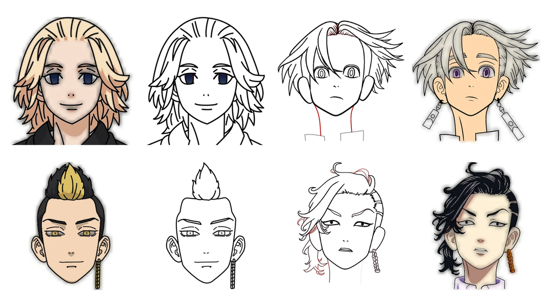 How To Draw Draken From Tokyo Revengers Anime Boy Drawing Easy Drawing