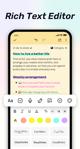 دانلود برنامه Easy Notes Note Taking Apps اندروید بازار