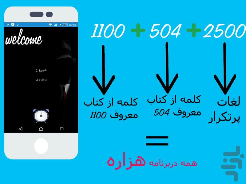 دانلود برنامه آموزش زبان هزاره با جعبه لایتنر اندروید بازار