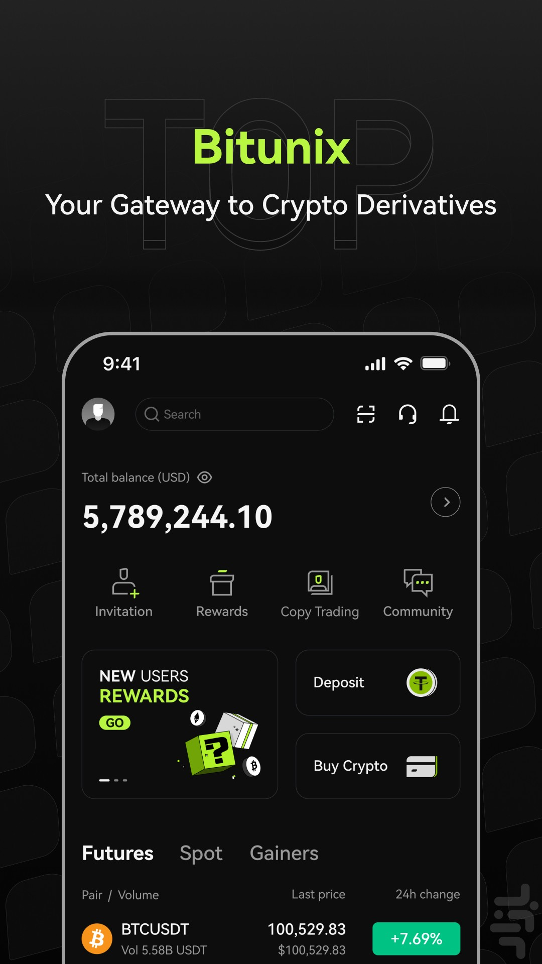 دانلود برنامه Bitunix: بیت کوین و کریپتو بخرید اندروید | بازار