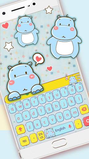 دانلود برنامه Cute hippo keyboard اندروید | بازار