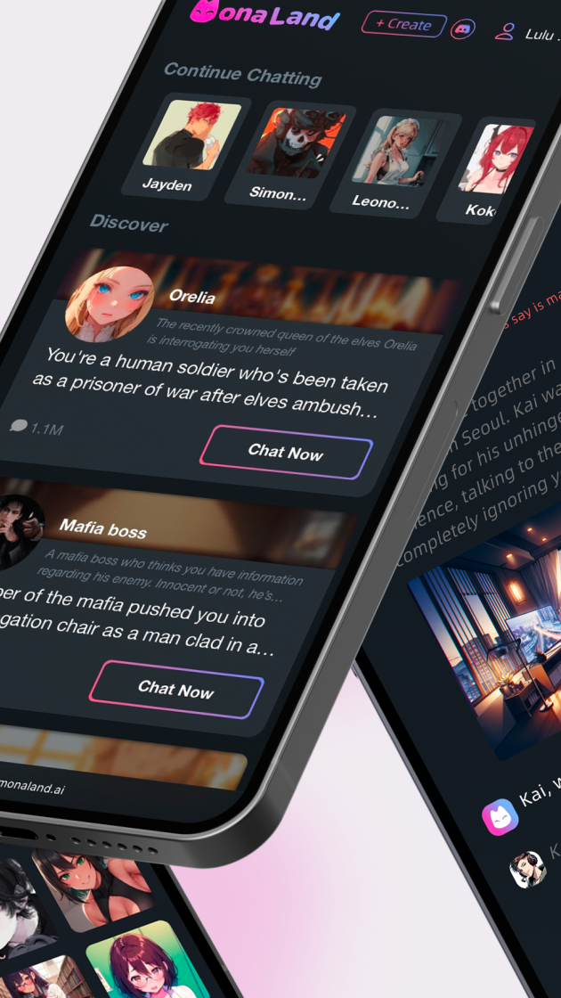 دانلود برنامه Monaland: AI RP Utopia اندروید | بازار