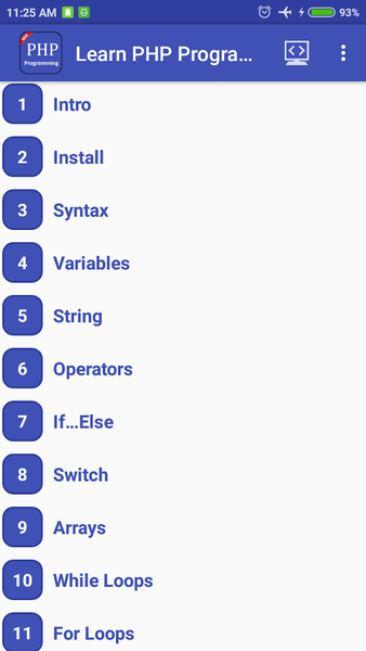 دانلود برنامه Learn PHP Programming اندروید | بازار دانلود برنامه Learn PHP Programming اندروید | بازار