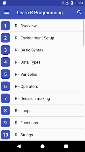 دانلود برنامه Learn R Programming اندروید | بازار
